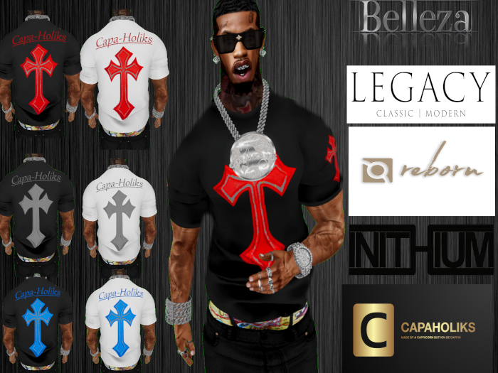 Second Life Marketplace Cap Cross Fatpack M